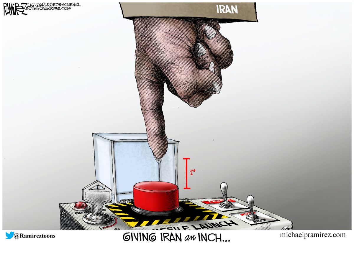 Political Cartoon U.S. Trump Missile Launch Iran | The Week