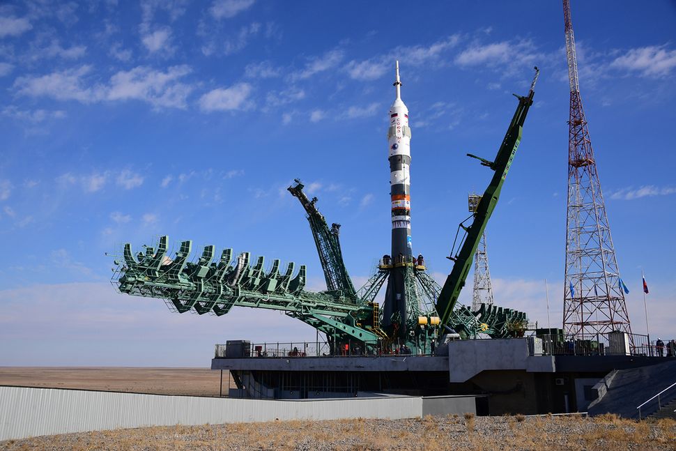 In photos: Russian film crew launching to the International Space ...