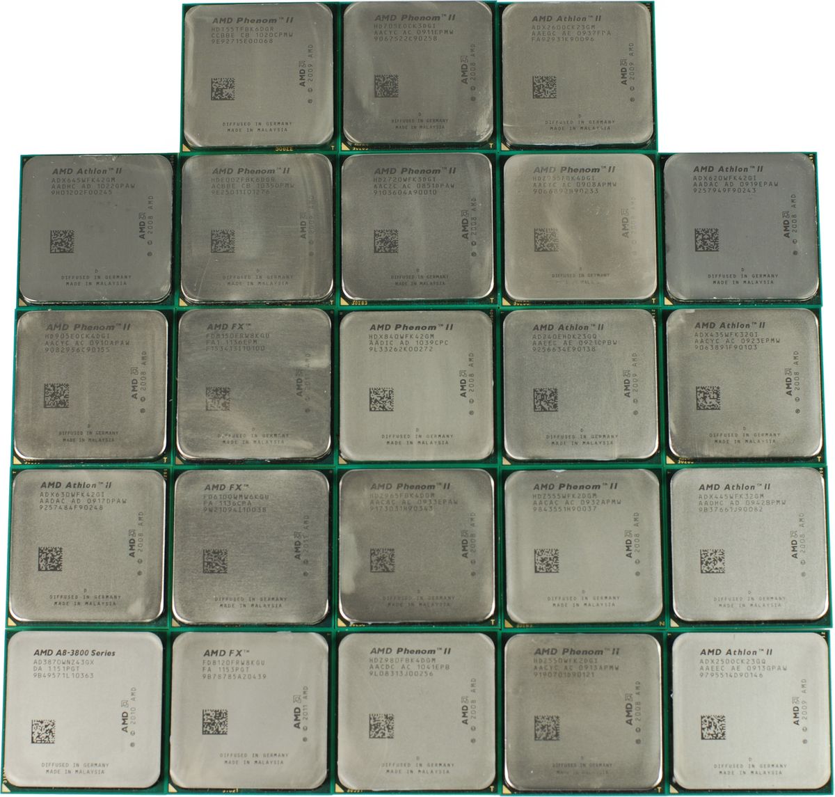 CPU Charts: AMD Processor Overview - CPU Charts 2012: 86 Processors ...