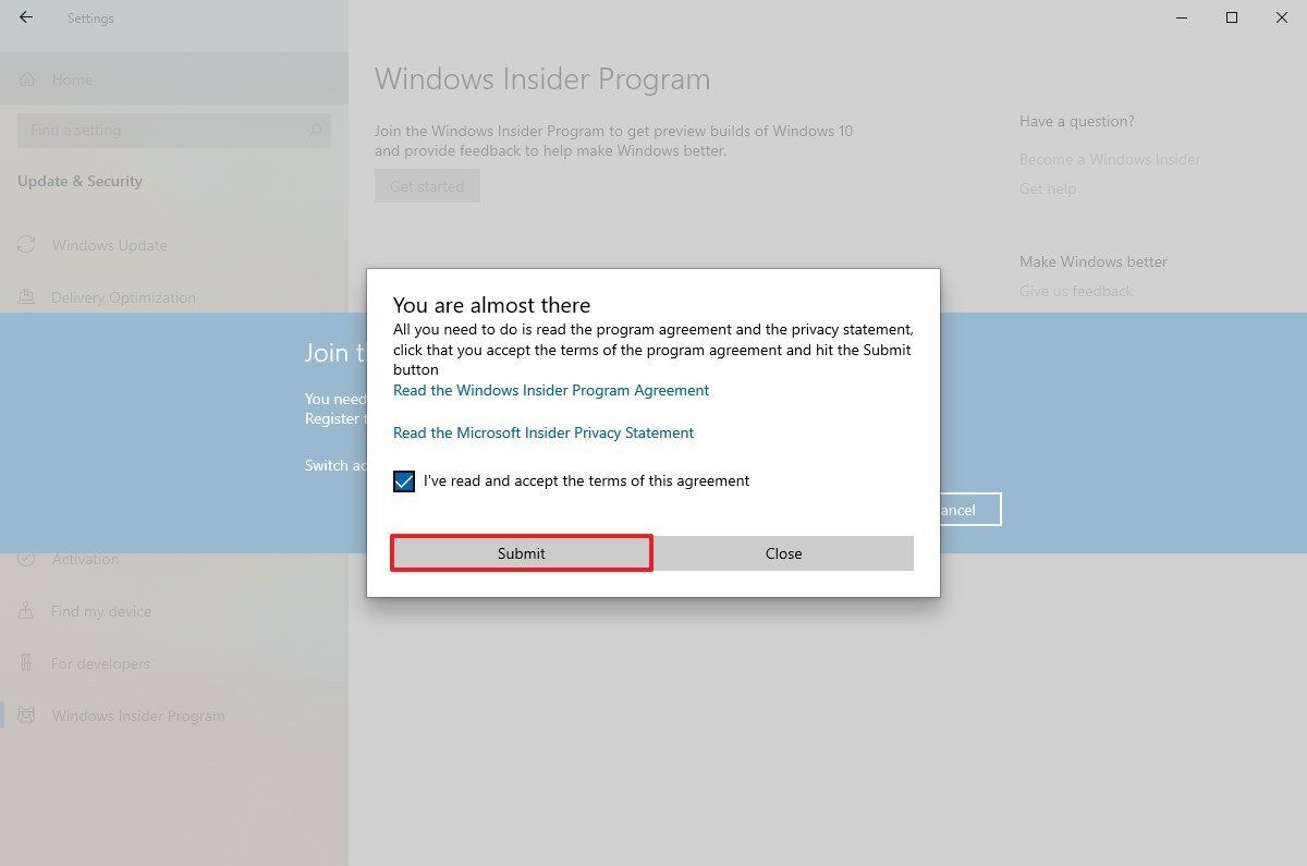 How to enroll PC into the Windows Insider Program with the May 2019 ...