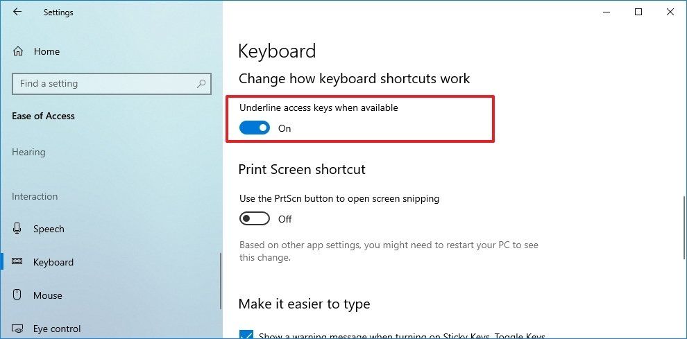 How to enable and use the Alt-Underline keyboard shortcut on Windows 10 ...