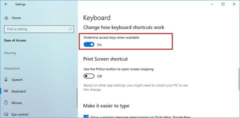 How to enable and use the Alt-Underline keyboard shortcut on Windows 10 ...
