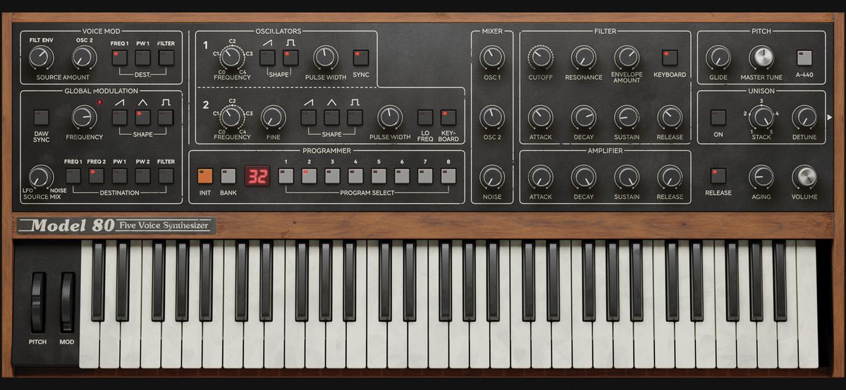 6 vintage polysynth emulations we recommend for authentic analogue tones: "The UI looks so real ...