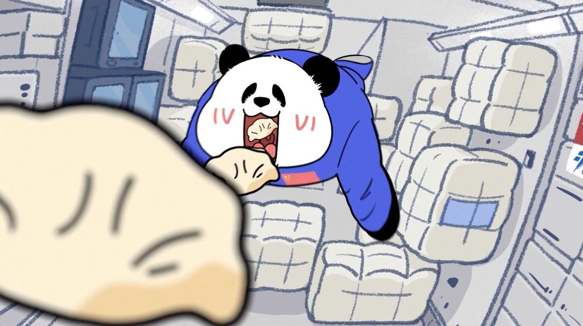 Twinkle, Twinkle, Little Panda: Adorable cartoon shows astronaut life ...