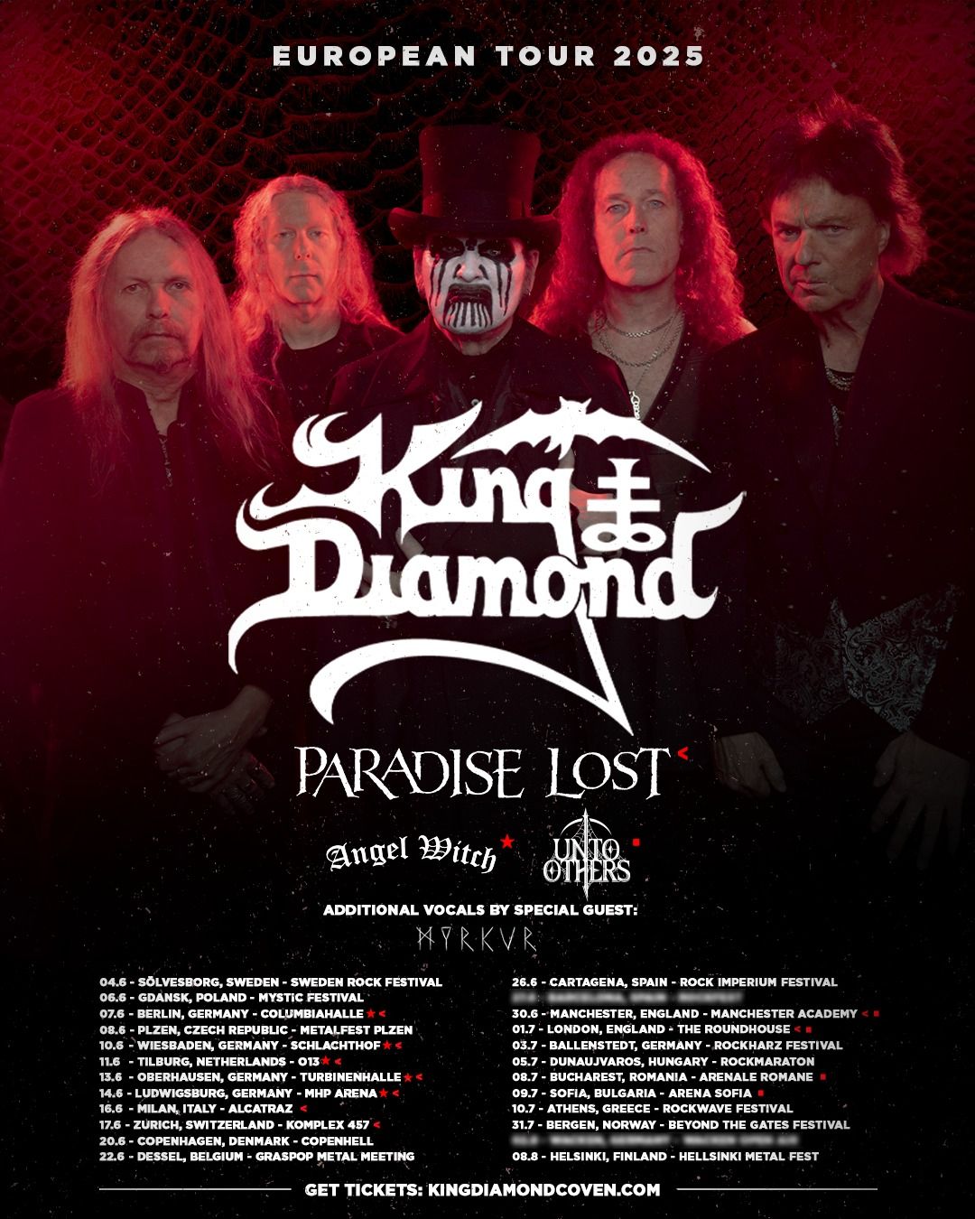 King Diamond announces European/UK tour with Paradise Lost | Louder