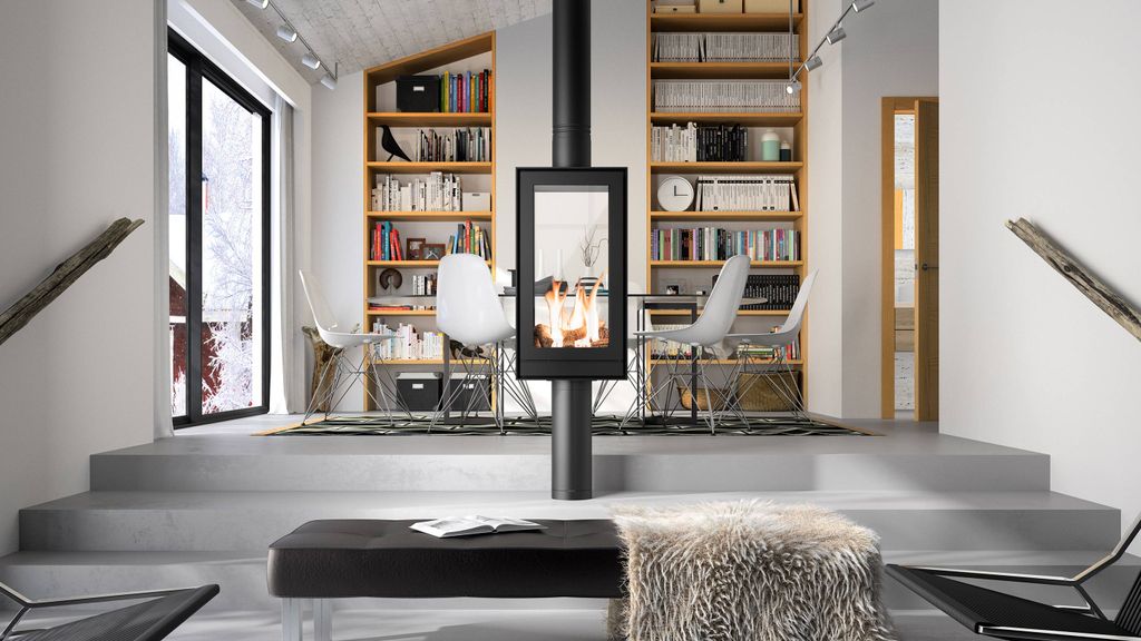 Double-sided log burner ideas: to heat your home in style | Homebuilding