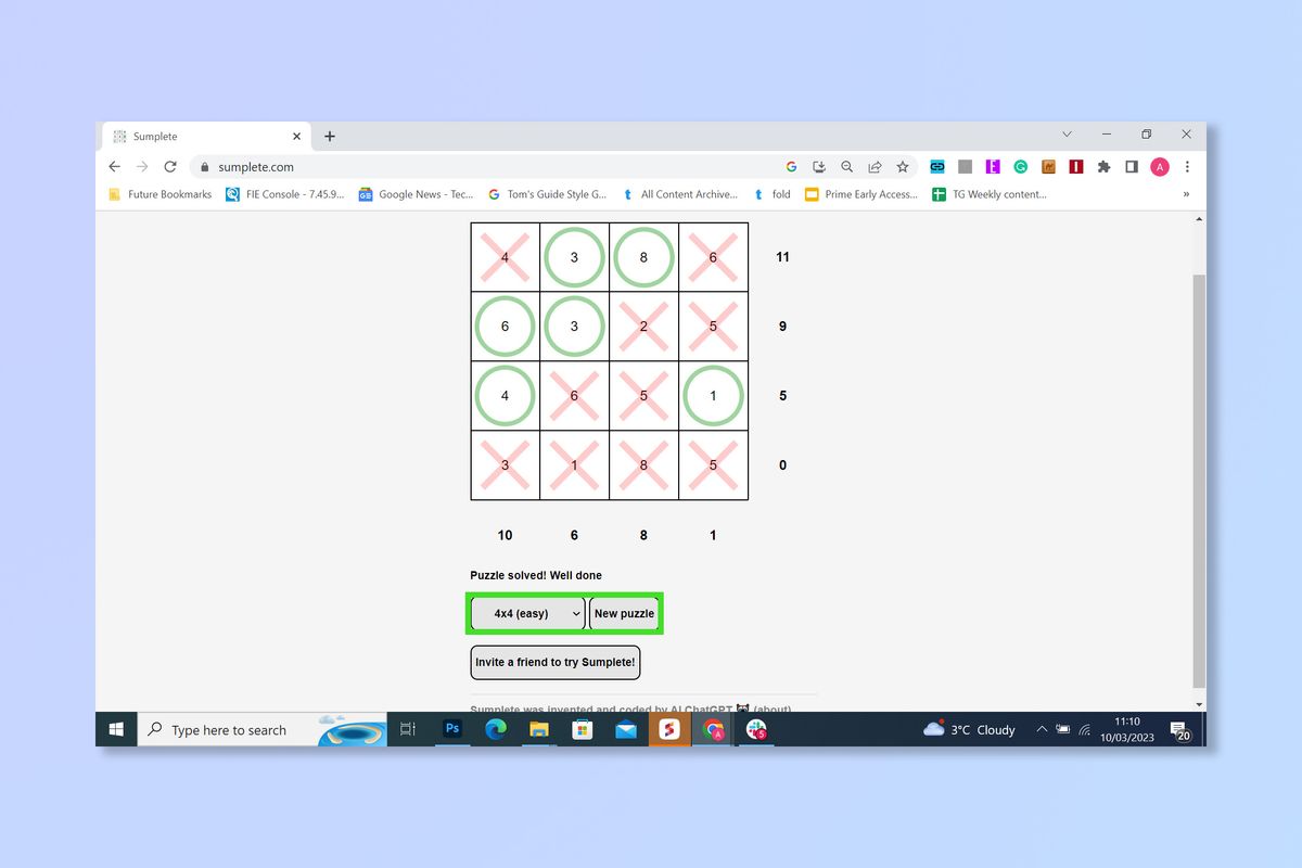 How to play Sumplete — the ChatGPT Wordle alternative | Tom's Guide