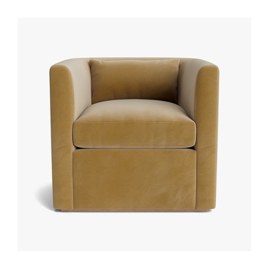 Is the curved furniture trend over? This home decorates with a new ...