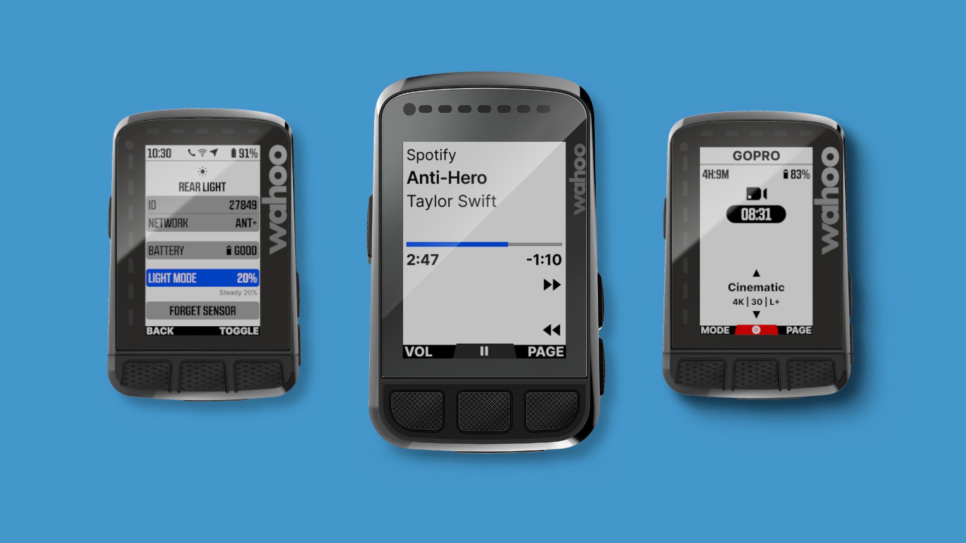 Major update for Wahoo computers sees GoPro, lights, and music control added | Cyclingnews