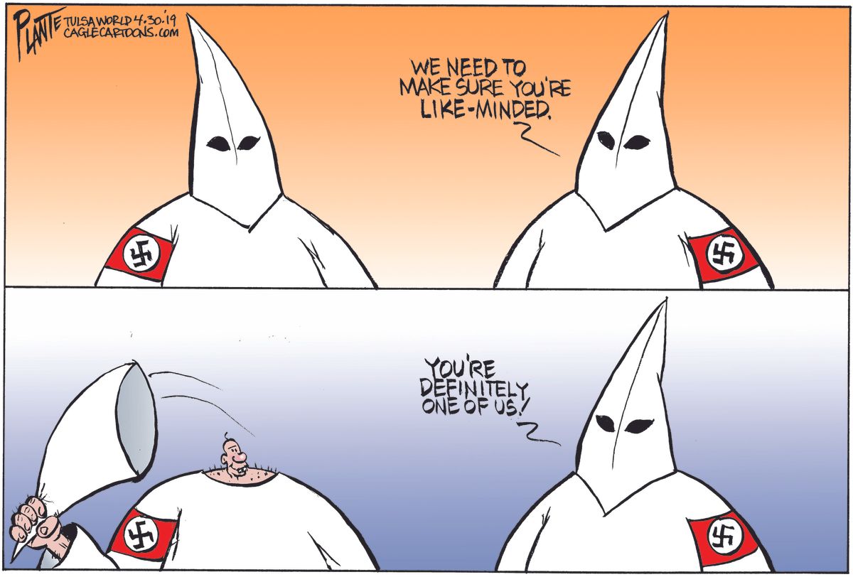 Editorial Cartoon World KKK like minded | The Week