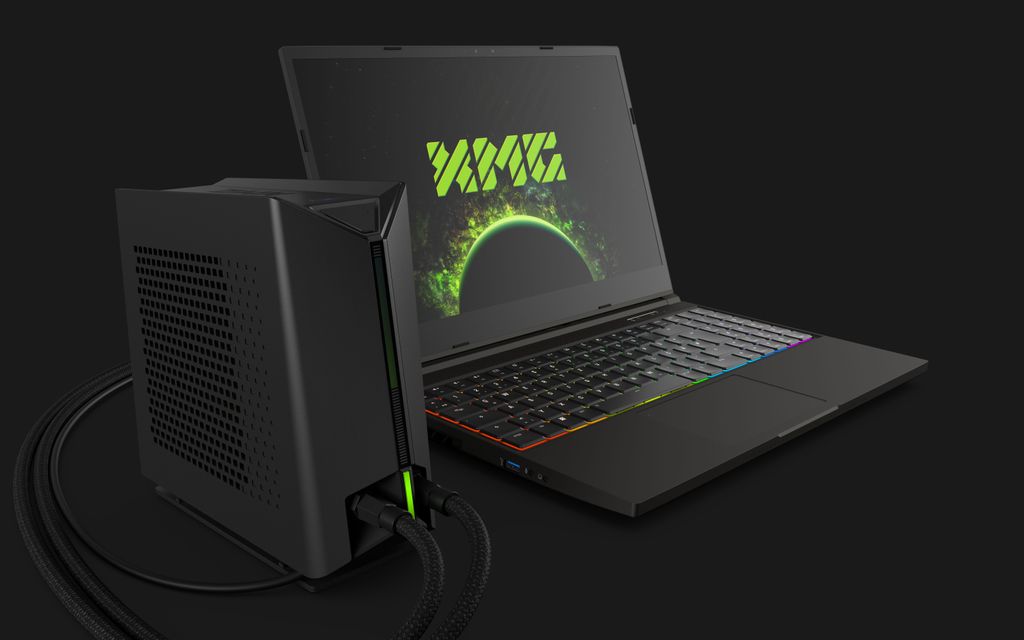 This new RTX 3080 Ti gaming laptop comes with external liquid cooling ...