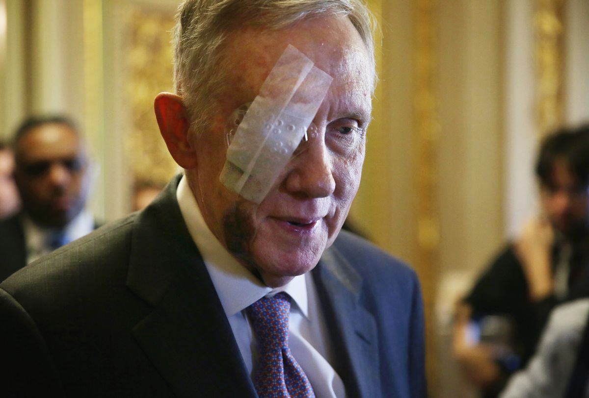 Harry Reid returns to work after exercise injury | The Week