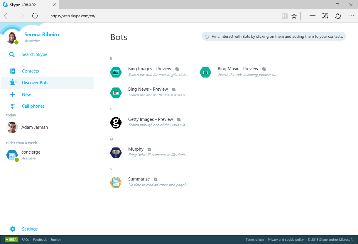 Skype bots can now chat with you on the web | Windows Central