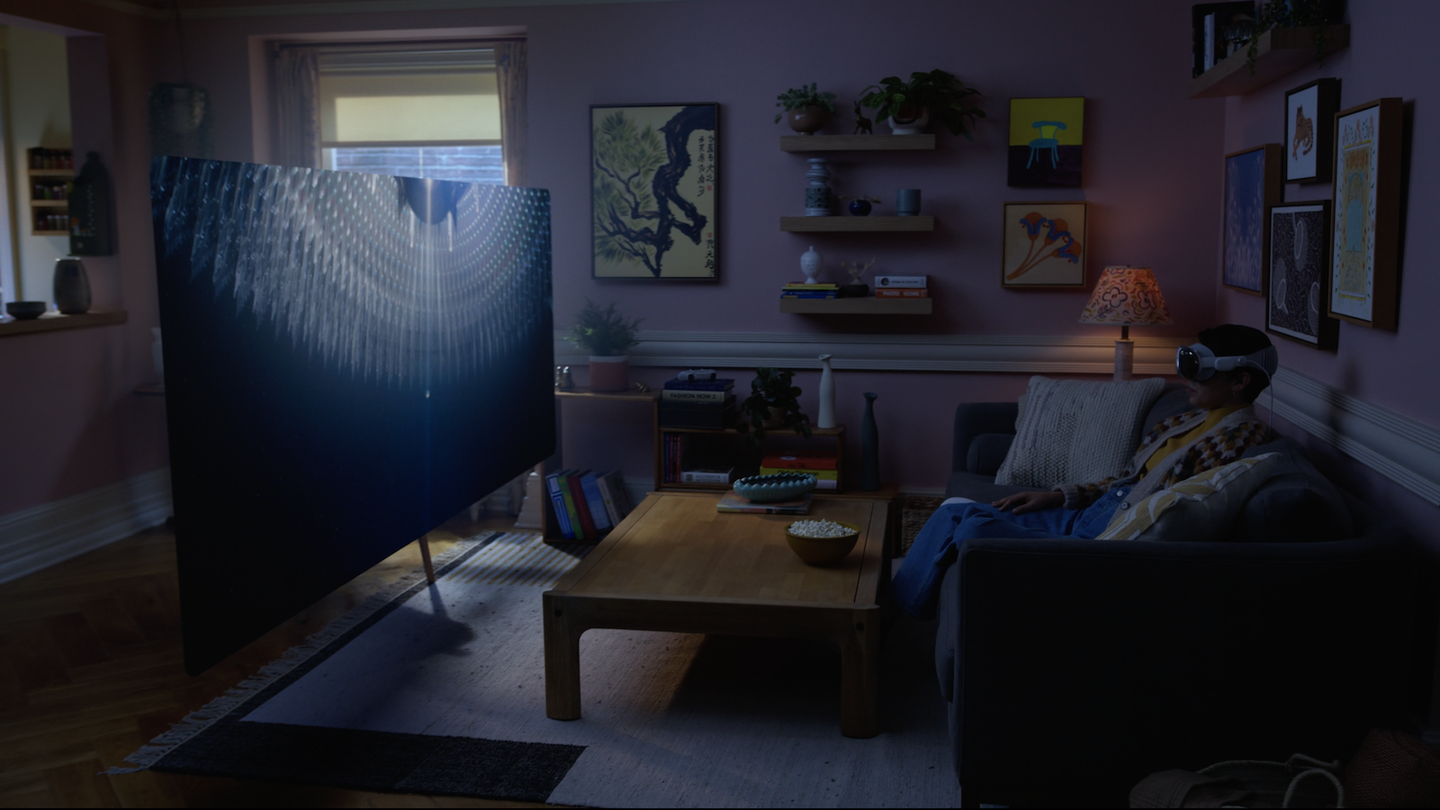 Apple's Vision Pro micro-OLED headset can put a 100ft cinema screen ...