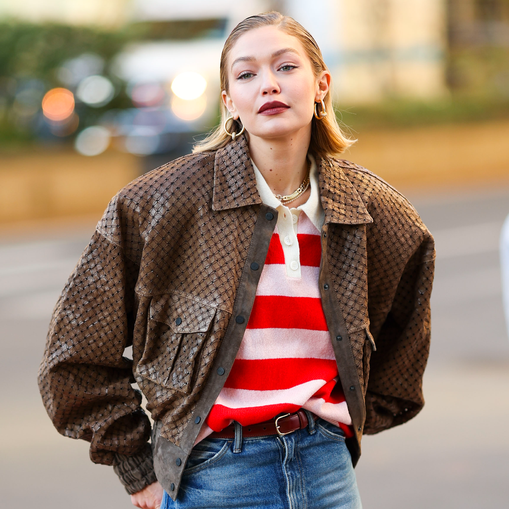 Gigi Hadid Wraps Herself in a DHL Tape Mini Dress for Vetements's Paris ...
