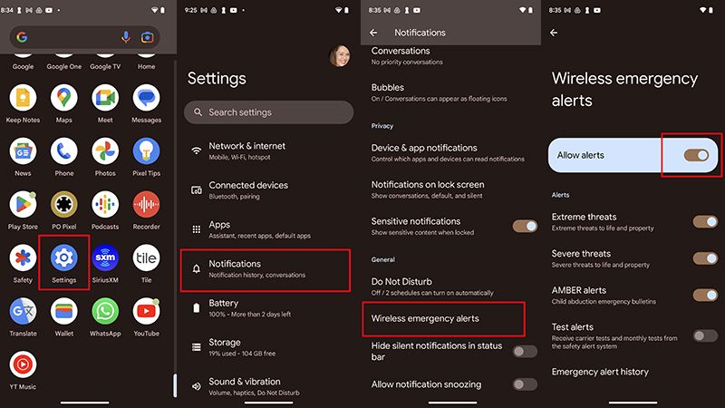 How to enable or disable emergency, weather, and Amber alerts on your ...