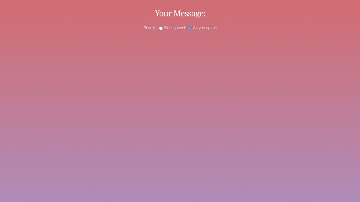 Build a voice controlled UI | Creative Bloq