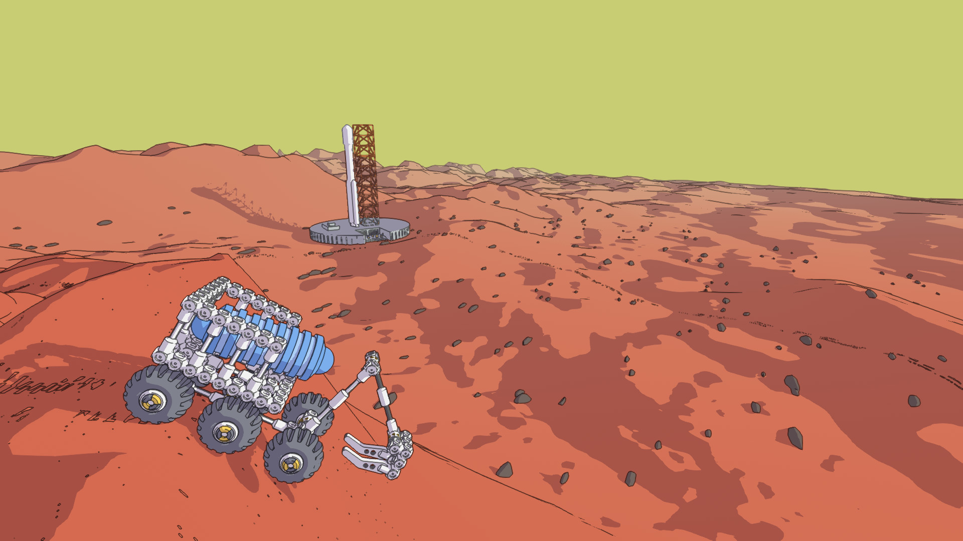Build wonky robots and throw them across Mars next year | PC Gamer