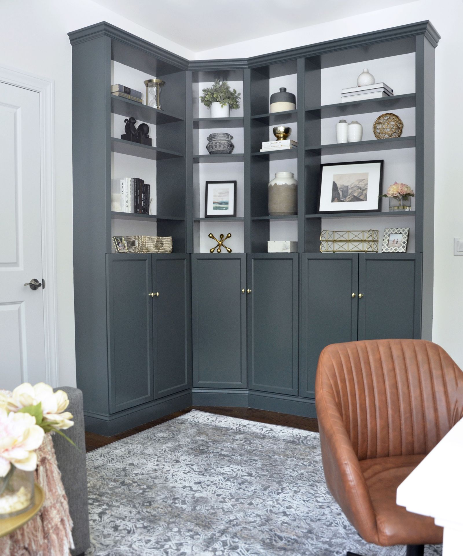 This IKEA BILLY hack created a chic home office | Livingetc