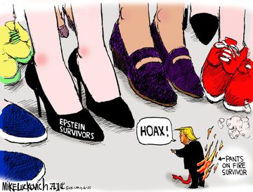 5 outspoken cartoons about Epstein survivors taking center stage | The Week