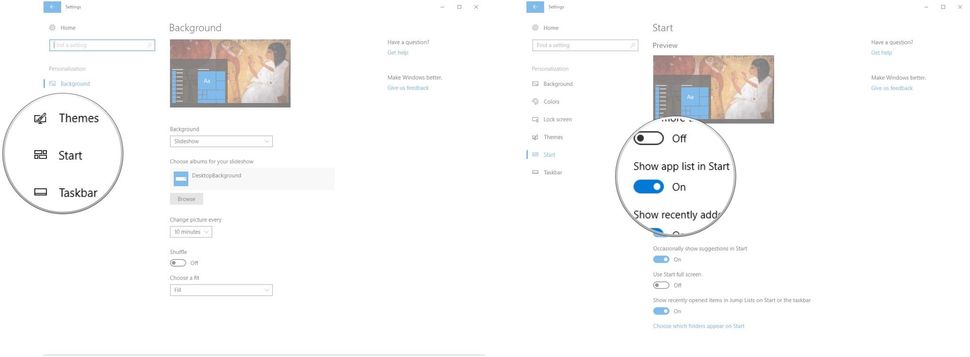 How to create live folders, hide the Start menu app list in Windows 10 Creators Update | Windows ...