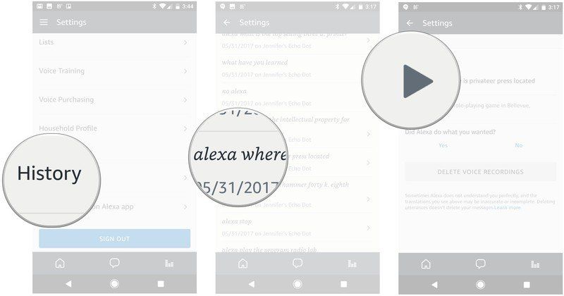 How to track what's being said to Alexa with the history feature ...