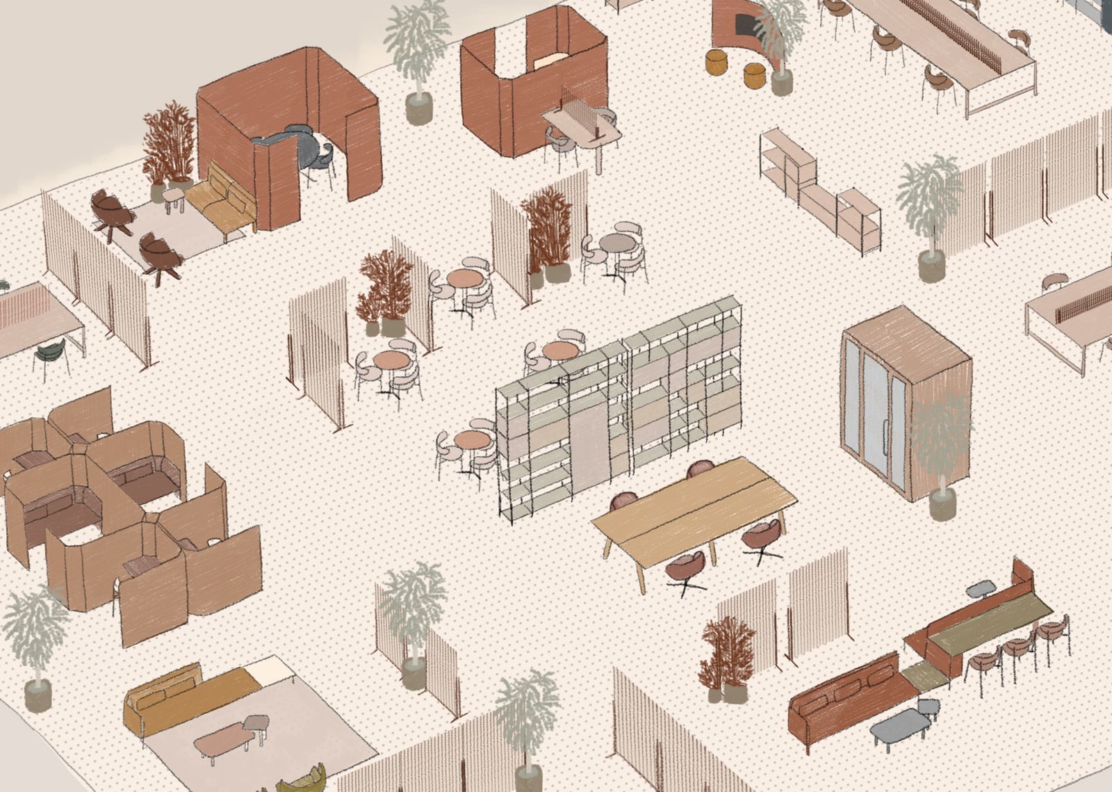 Social distancing furniture for offices and restaurants | Wallpaper*