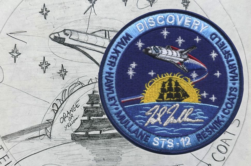 Son's design for astronaut dad's mission patch put into production 40 years later | Space