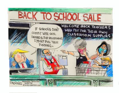 7 scathing cartoons about the push to reopen schools | The Week
