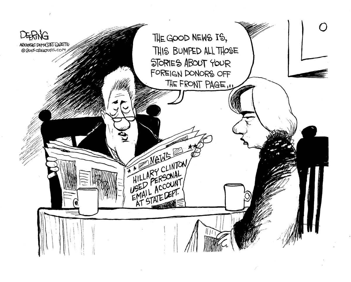 Political cartoon U.S. Hillary Clinton email | The Week