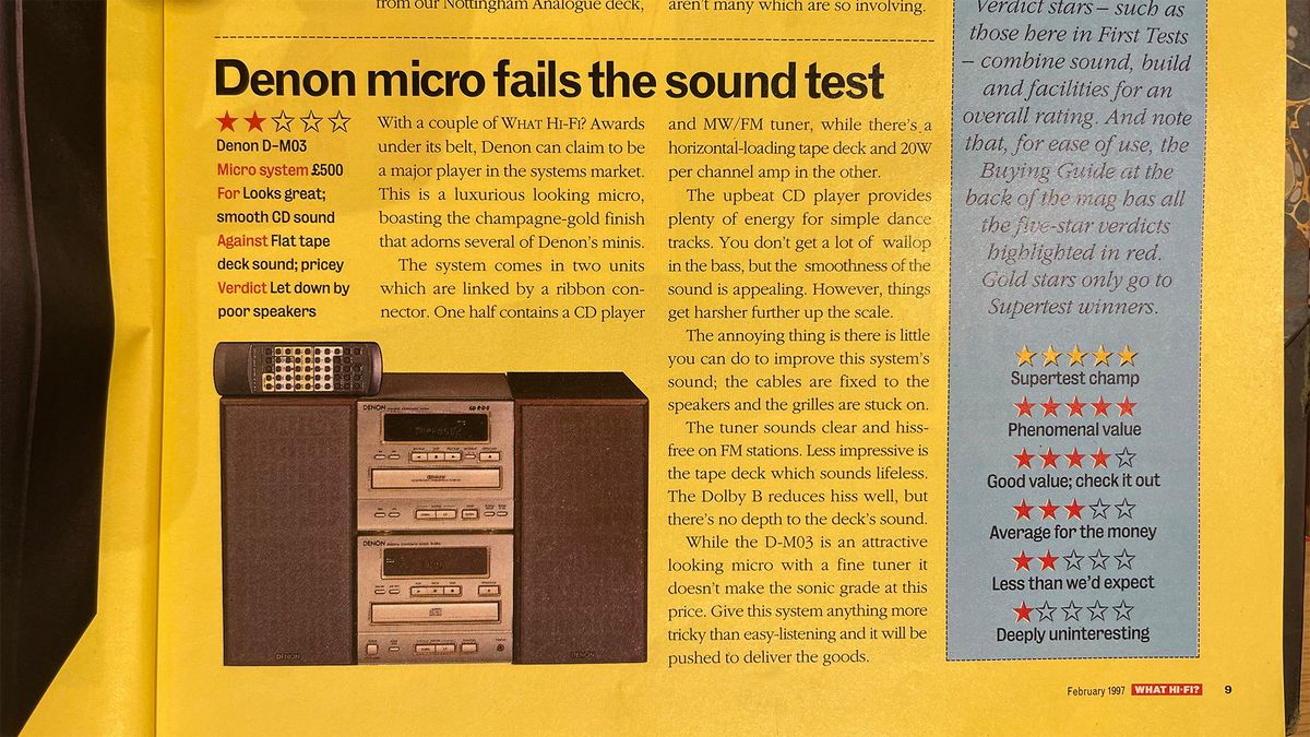 Denon micro system's two-star beginnings to five-star triumph: What Hi ...