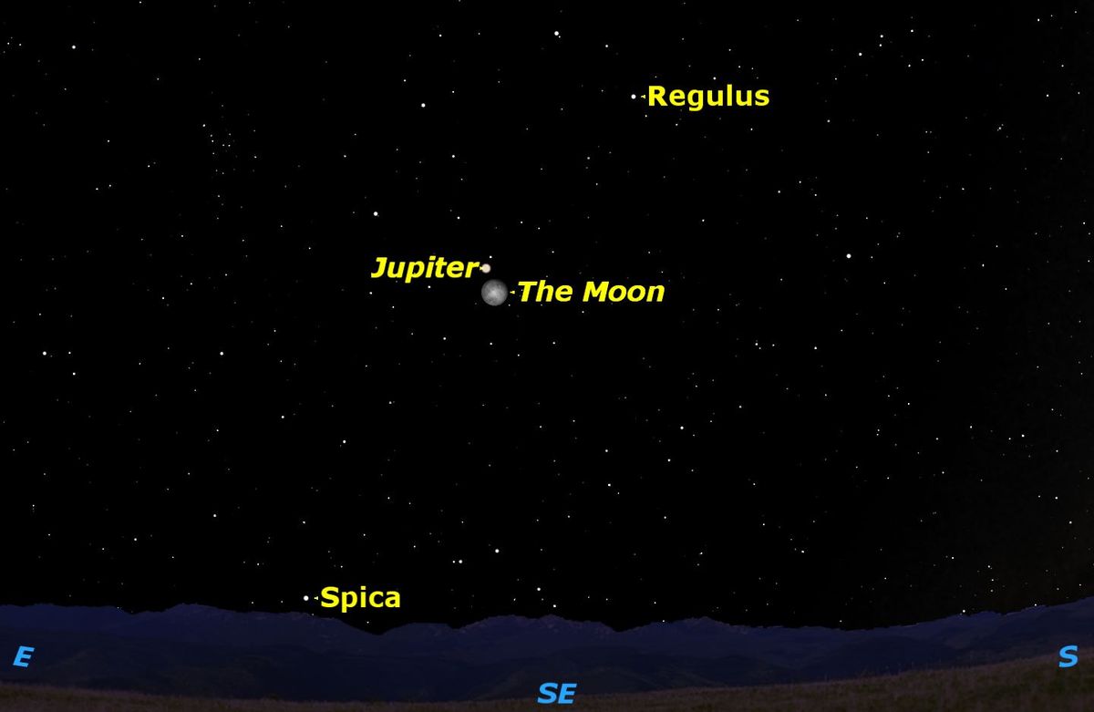 Full Moon and Jupiter Rendezvous in the Sky This Week | Space