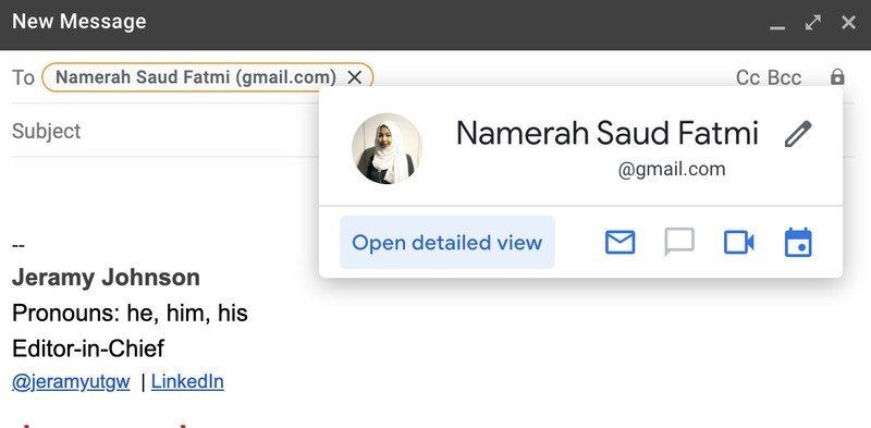 How to edit email recipient names and information in Gmail | Android ...
