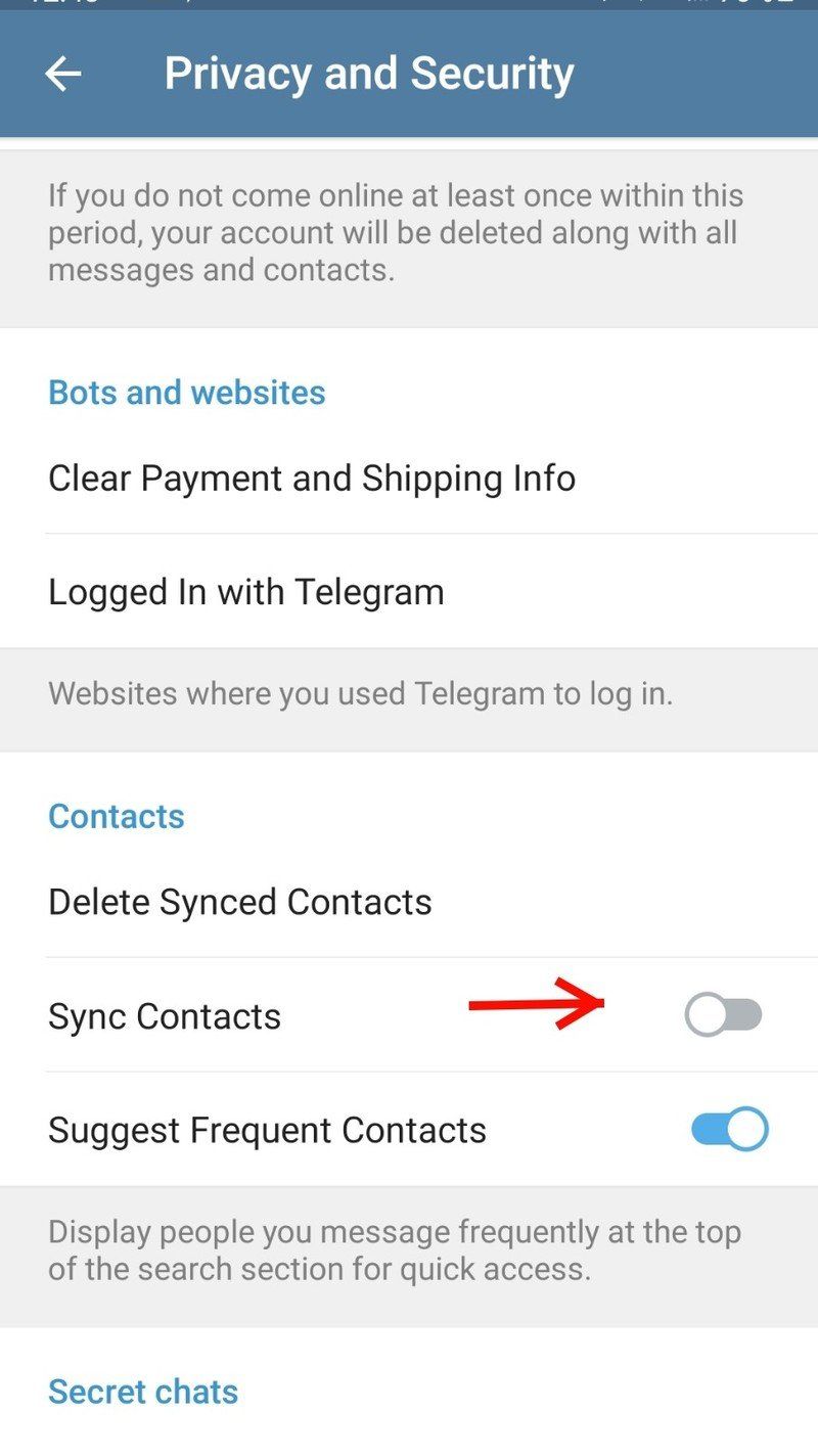 How to remove and disable contact syncing in Telegram | Android Central