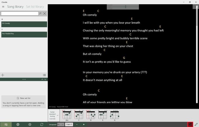 Chordle for Windows 10 is a great songbook app for guitarists | Windows ...
