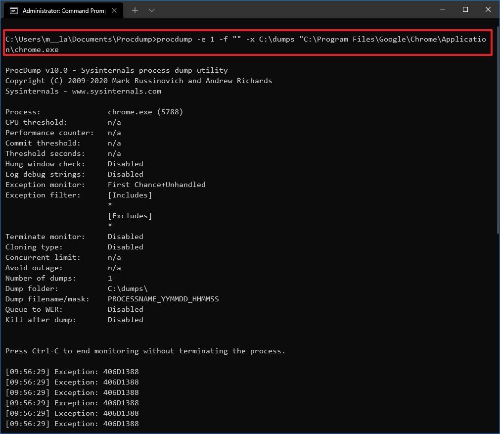 How to use ProcDump to create crash dump files on Windows 10 | Windows ...