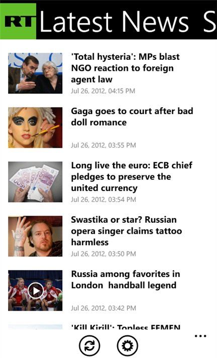Windows Phone App Review: RT News, the official Russia News app ...
