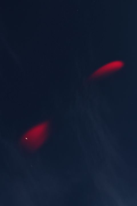 NASA Rocket Launch Paints Night Sky Red (Photos) | Space