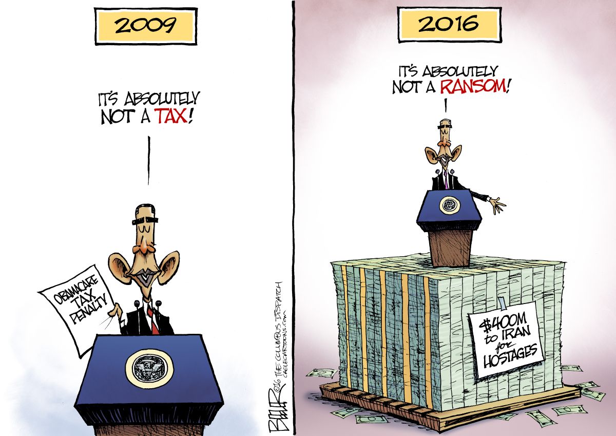 Political cartoon U.S. Obama then versus now | The Week
