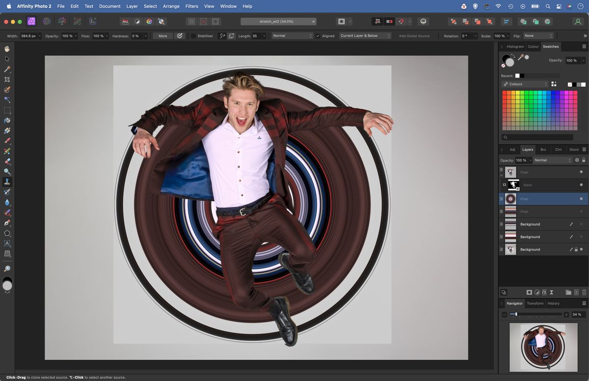 Create a head-turning pixel-stretch effect in the budget-friendly ...