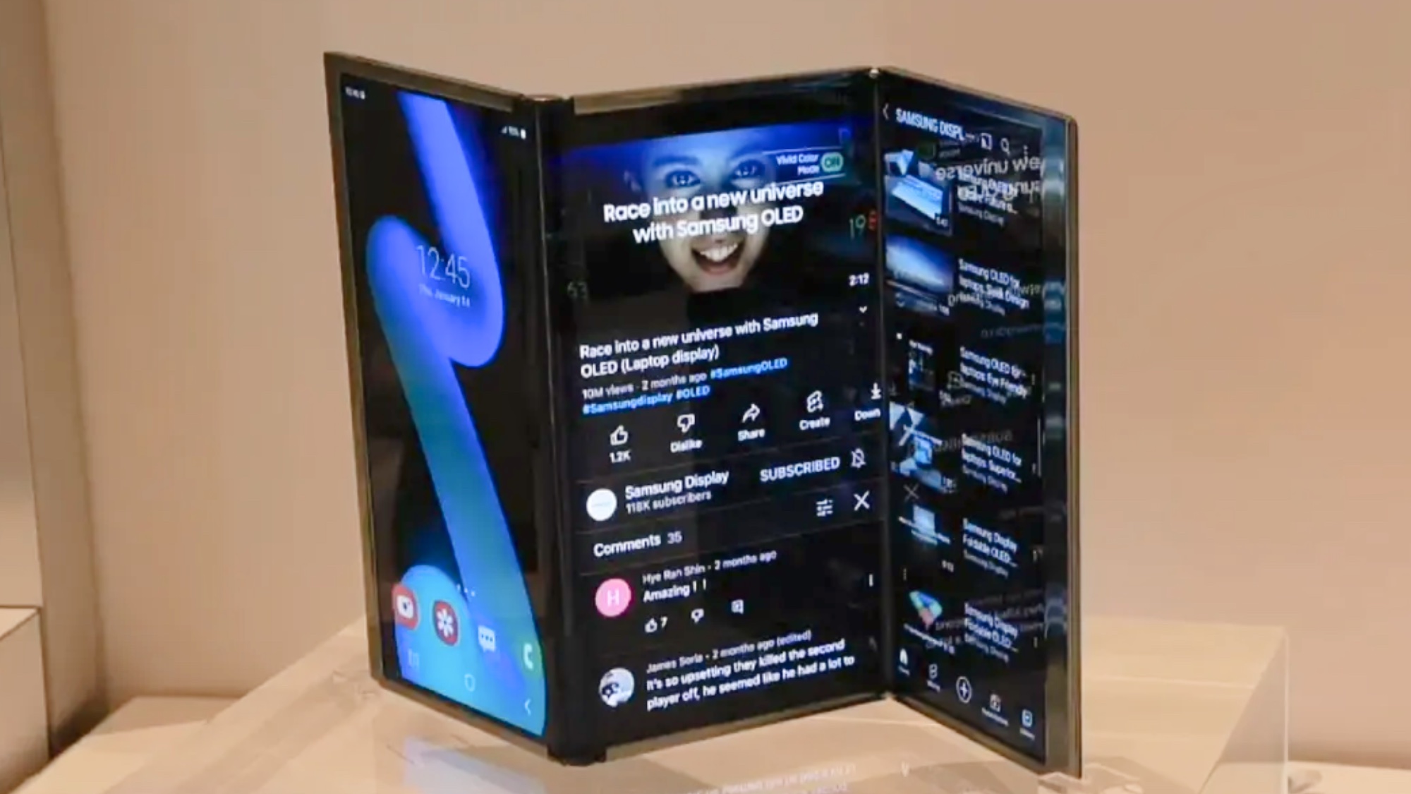 Samsung Tri fold Foldable Could Be Called Galaxy G Fold And That s A Samsung Tri fold Foldable Could Be Called Galaxy G Fold And That s A