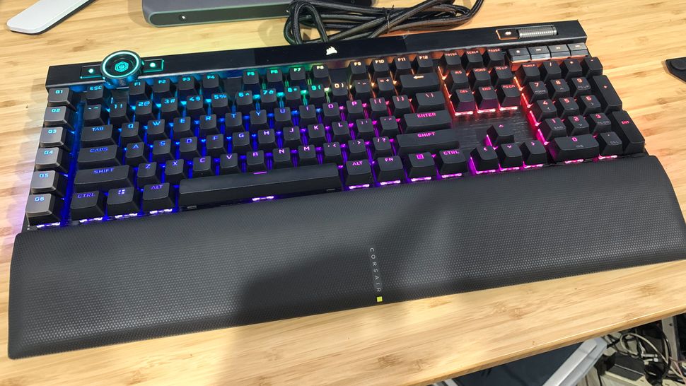 Corsair K100 RGB Mechanical Gaming Keyboard review | Laptop Mag