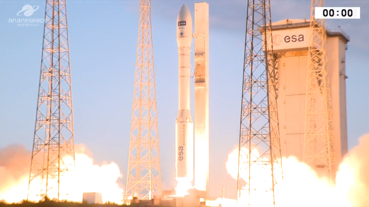 In Photos: Vega Rocket Launches 'Aeolus' Wind-Mapping Satellite | Space
