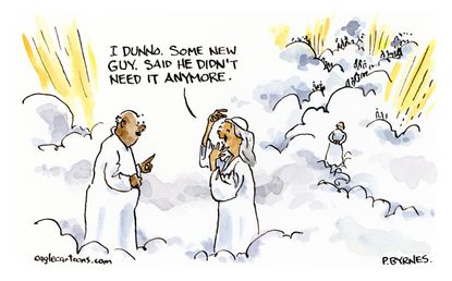 5 holier-than-thou cartoons about the Pope's passing | The Week