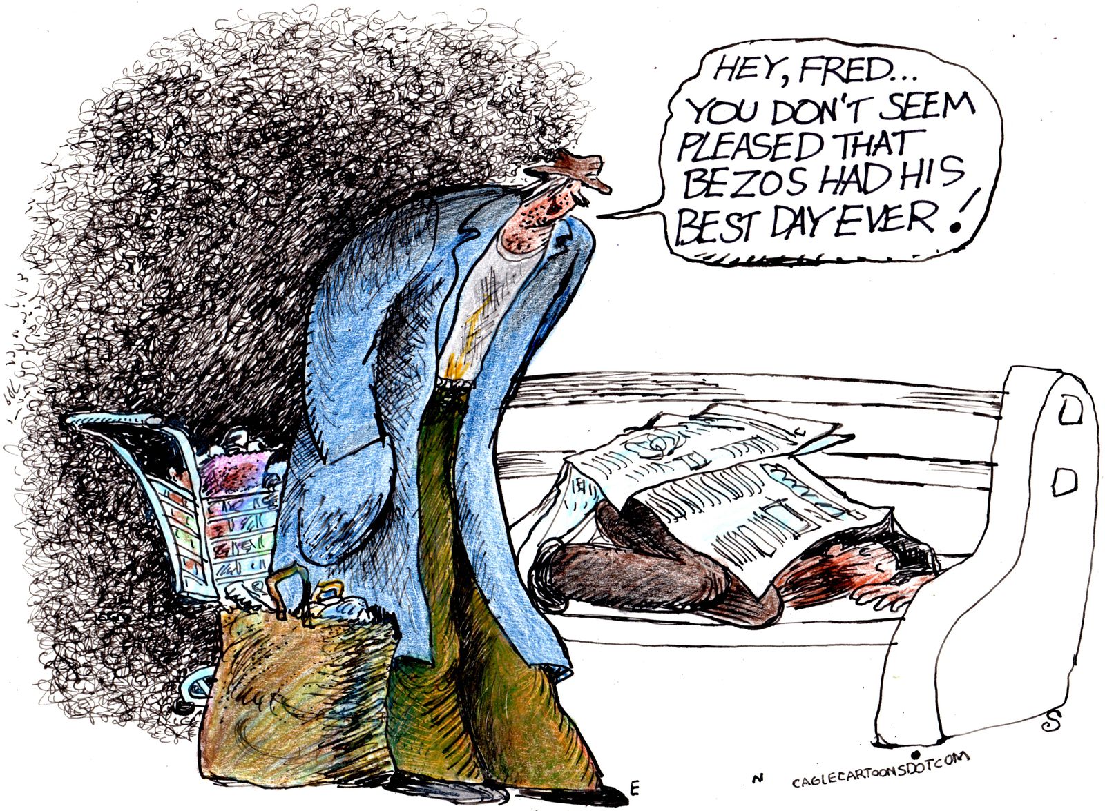 5 scathingly funny cartoons about Jeff Bezos' space odyssey | The Week