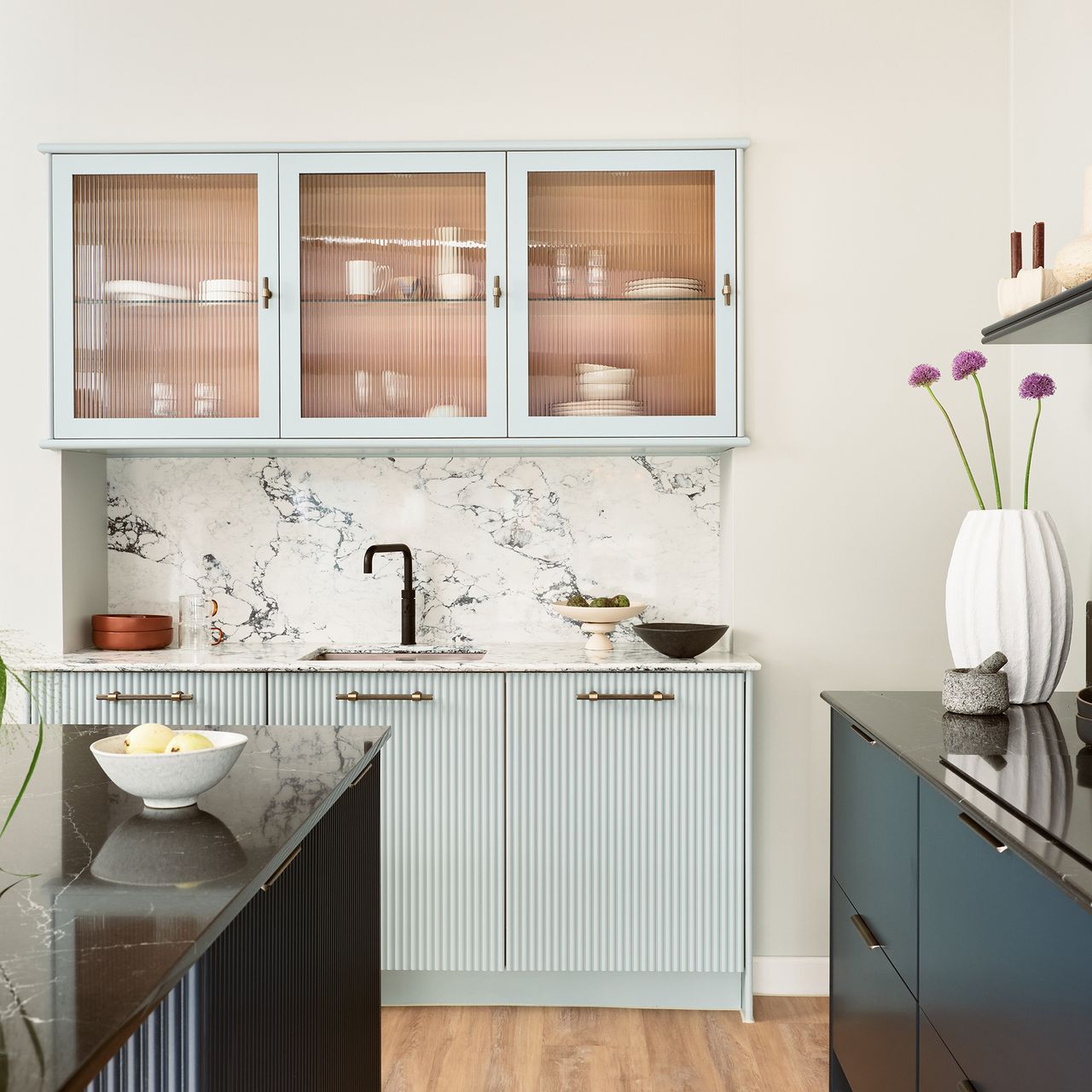 7 ways to include fluted kitchen cabinets in your space | Ideal Home