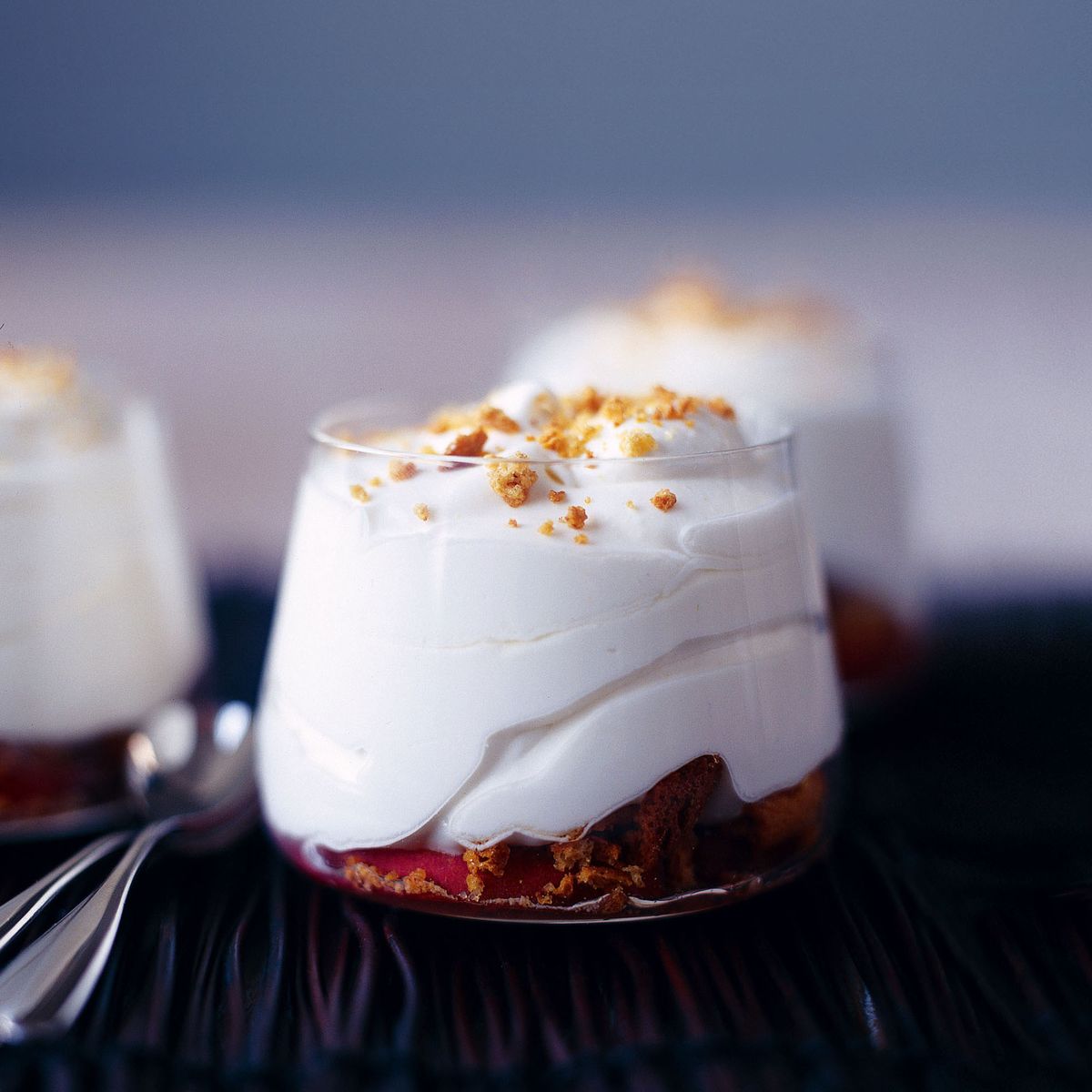 Lemon Syllabub with Peaches and Amaretti | Dessert Recipes | Woman & Home