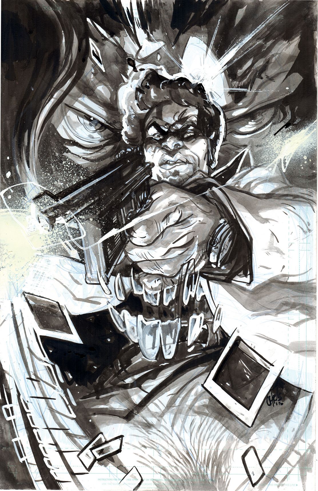 Combine traditional and digital skills to create a comic cover ...