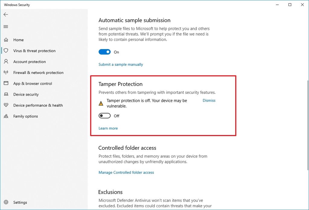 How to permanently disable Microsoft Defender Antivirus on Windows 10 ...