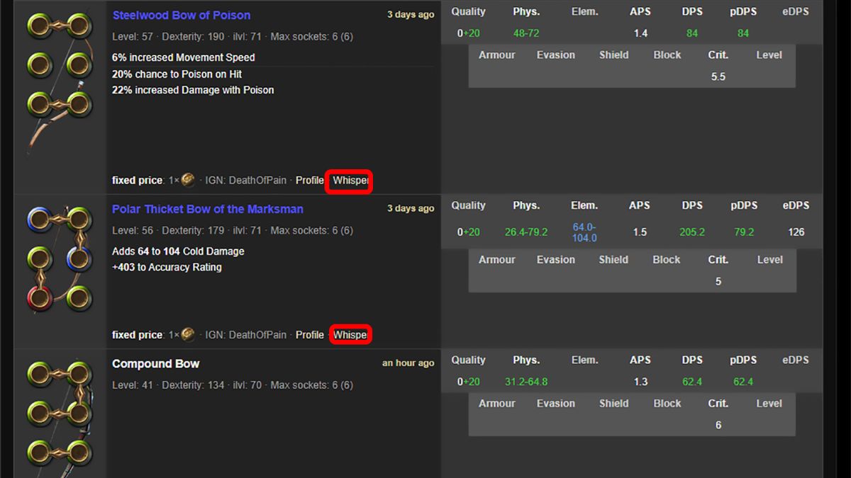 Path of Exile: How to trade with other players guide | PC Gamer